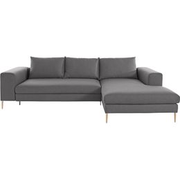Polsterecke OTTO products, B:297cm H:83cm T:170cm, grau, Struktur fein: aus recycleten PET-Flaschen (100% PES), Sofas, "Finnja, softer, legerer