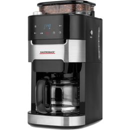 Gastroback Kaffeemaschine mit Mahlwerk "Grind & Brew Pro 42711", 1,5 l, 12, silber, Kaffeemaschinen, Timerfunktion, auch für Kaffeepulver verwendbar,