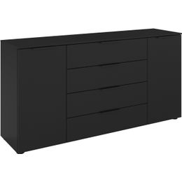Kommode, B:160cm H:81cm T:42cm, schwarz, LeGer Home by Lena Gercke, Holzwerkstoff, Schlafzimmer, Sideboards, "Kommode Sideboard Schubladenkommode
