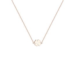 Elli Damen Kette mit Anh&auml;nger "Anh&auml;nger Kleeblatt Gl&uuml;ck 925 Silber", 40, ohne Stein, Silber 925 (Sterlingsilber), L: 40, rosa, Silber 925