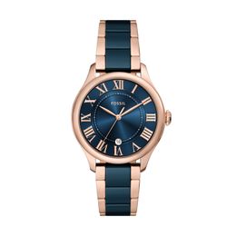 Fossil Damen Quarzuhr "GILMORE", gold, Armbanduhren, Armbanduhr, Damenuhr, analog, Tag