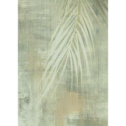 Bild Komar, B:50cm H:70cm, gr&uuml;n, Holz, Papier, Wohnzimmer, Bilder, "Cocotier", Wandbild zur Dekoration - ohne Rahmen