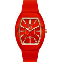 Ice Watch ICE-WATCH Damen Quarzuhr "ICE boliday - Dome - Small - 3H + Date", rot, Armbanduhren, Armbanduhr, Damenuhr, Silikonarmband, Datum, analog