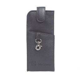 keycabins Damen Brillenetui "SPECS-01", schwarz, Leder, Brillenetuis, Schl&uuml;sselkarabiner
