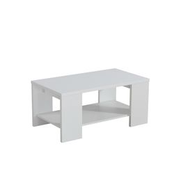 Couchtisch Home Affaire, B:90,5cm H:41,5cm T:50,5cm, wei&szlig;, Wohnzimmer, Tische, "Union", mit Ablageboden