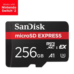 Sandisk Speicherkarte "microSDXC Express funktioniert mit Nintendo Switch 2", 256 GB, schwarz, Speicherkarten