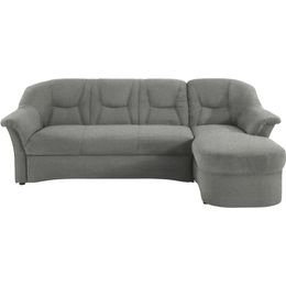 Ecksofa DOMO collection, B:232cm H:83cm T:146cm, grau, Luxus-Microfaser (92% Polyester, 8% Nylon);Microfaser PRIMABELLE (100% Polyester);Microfaser