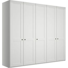 Dreht&uuml;renschrank Wiemann, B:246,3cm H:216cm T:58cm, wei&szlig;, Holzwerkstoff, Schr&auml;nke, "G&ouml;teborg, Kleiderschrank, Schrank, W&auml;scheschrank", inkl.