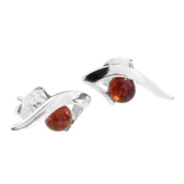 OSTSEE-SCHMUCK Damen Paar Ohrstecker "- Ulva - Silber 925/000 - Bernstein", Silber 925 (Sterlingsilber), silber, Silber 925 (Sterlingsilber), Ohrringe