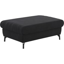 Polsterhocker COTTA, B:100cm H:45cm T:65cm, schwarz, 88% POLYESTER (PES) 12% POLYAMID (PA), Hocker, "Kitty, B: 100 cm", individuell zu kombinieren