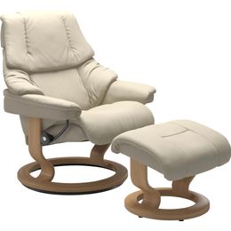 stressless Relaxsessel "Reno" Set, Relaxsessel mit Hocker, mit Hocker, mit Classic Base, Gr&ouml;&szlig;e S, M & L, Gestell Eiche