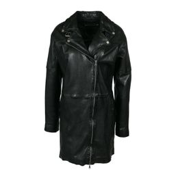 Freaky Nation Damen Kurzmantel "Anike-FN"schwarz, Gr. XS, Obermaterial: 100% Leder, Futter: 100% Baumwolle, M&auml;ntel
