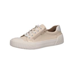 Caprice Damen Schn&uuml;rschuh "Caprice Halbschuhe Leder", Gr. 37, beige, Leder, Schuhe