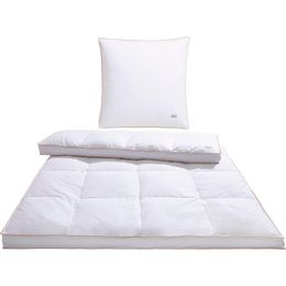 Daunenbettdecke + Kopfkissen Balette, wei&szlig;, Bettdecken Bezug: 100% Baumwolle. Kopfkissen Bezug: 100% Baumwolle. Bettdecken F&uuml;llung: 100% Daunen.
