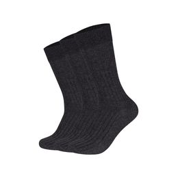 Camano Damen Socken "Socken 3er Pack", Gr. 39schwarz, 63% Baumwolle, 33% Polyamid, 4% Elasthan, uni, Socken, 3er Pack Komfortbund, nicht