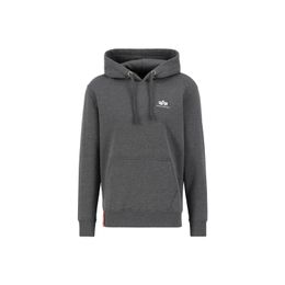 Herren Hoodie "Basic Hoodie SL", grau, Gr. XS, Alpha Industries, Obermaterial: 80% Baumwolle, 20% Polyester, Sweatshirts