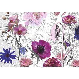Komar Fototapete "Purple - Gr&ouml;&szlig;e 368 x 254 cm", B/L: 368mm x 254mm, Rollen: 8 St., lila, Tapeten, Wohnzimmer, Schlafzimmer