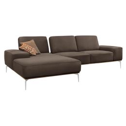 Ecksofa W.Schillig, B:299cm H:88cm T:178cm, braun, Longlife Xtra-Leder Z73: Naturwalkleder der Luxusklasse aus den erlesensten Rohh&auml;uten. Hautst&auml;rke