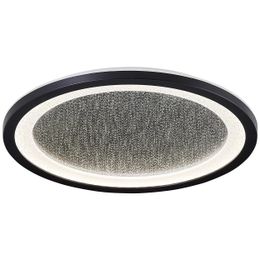 BRELIGHT LED Deckenleuchte "Tanida", Ø 29cm H: 2cm, 1 Stk., schwarz, Wohnzimmer, Leuchten, LED-Deckenlampe mit Glitzereffekt, 22 W, 2200 lm, 4000 K,