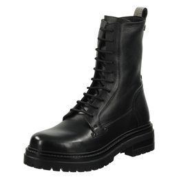 Lazamani Damen Schnürstiefel "Lazamani Stiefel Leder", Gr. 36, schwarz, Leder, Schuhe