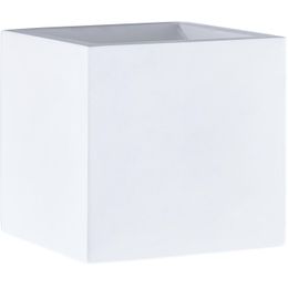 Paco Home Wandleuchte "MARLON", 1, H: 11,5cm, wei&szlig;, Wohnzimmer, Leuchten, Innen Wandlampe Flur W&uuml;rfel Lampe Indirektes Licht Up Down Effekt G9