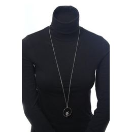 Damen Lange Kette "Nici", silber, Basic, Collezione Alessandro, Metall, Halsketten, mit Eulenanh&auml;nger