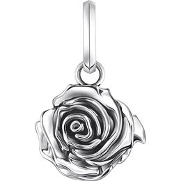 Thomas Sabo Damen Kettenanhänger "Anhänger Midnight Rose", Silber 925 (Sterlingsilber), 4,02 g, silber, Silber 925 (Sterlingsilber), Schmuckanhänger