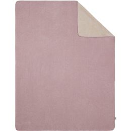 Wohndecke s.Oliver, B:150cm L:200cm, rosa, Polyester, Wohndecken, "s.Oliver Lounge Decke", trendige Doubleface-Optik