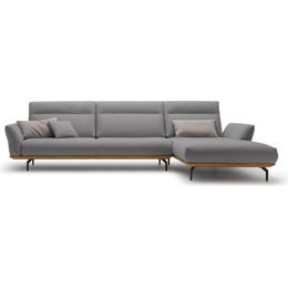 Ecksofa, B:338cm H:103cm T:183cm, grau, CREATION BY ROLF BENZ, Chenille COCO (72% Polyester 15% Baumwolle 13% Polyacryl), Wohnzimmer, Sofas, "CR.460