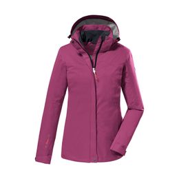 Killtec Damen Outdoorjacke "KOS 133 WMN JCKT", pink, Gr. 46, Oberstoff: 100% Polyester, Futter: 100% Polyester, Jacken, Wasser- und winddichte