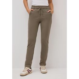 Cecil Damen Jogger Pants, beige, Gr. XXL, unifarben, Stoff, 61% Viskose, 32% Polyamid, 7% Elasthan, Hosen, Middle Waist