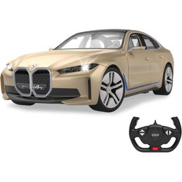 Jamara Kinder RC-Auto "BMW i4 Concept 1:14, goldfarben, 2,4 GHz", gold, Kunststoff, B:15cm H:10,3cm T:34,4cm, Fernlenkfahrzeuge, mit LED-Licht und