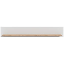Wandboard Inosign, B:150cm H:25cm T:22cm, grau, Spanplatte, Regale, "Aska, Breite 150 cm, 1 Ablageboden, inklusive Wandmontagematerial", Matte Optik,