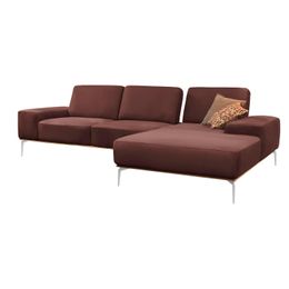 Ecksofa W.Schillig, B:319cm H:88cm T:178cm, rot, Longlife Xtra-Leder Z73: Naturwalkleder der Luxusklasse aus den erlesensten Rohh&auml;uten. Hautst&auml;rke 1,