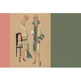 Livingwalls LIVING WALLS Fototapete "Walls by Patel Parisienne", B/L: 4mm x 2,7mm, grün, Wohnzimmer, Tapeten, Vlies, Wand