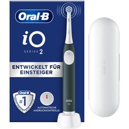 Oral-B Elektrische Zahnbürste "iO Series 2", grün, Elektrozahnbürsten, für die sanfte Reinigung, Reise-Etui
