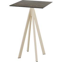 Klapptisch Essentials, B:70cm H:109,2cm T:70cm, beige, Stahl/HPL Tischplatte, Garten, Tische, "Infinity", in verschiedenen Ausführungen