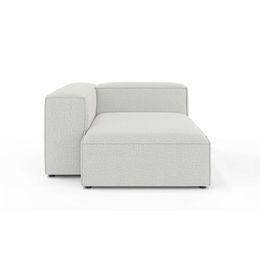 Ottomane OTTO HOME, B:130cm H:72cm T:160cm, beige, 100% Polyester, Sofas, "XL HAILY links/rechts bestellbar, extra tief, Ma&szlig;e B/T/H: 130/160/72cm",