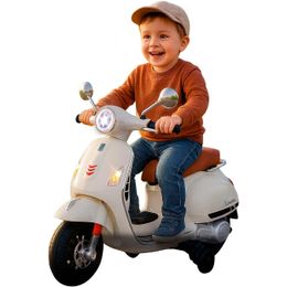 Jamara Kinder Elektro-Kinderroller "Ride-on Vespa GTS 125, Li-Power 12.6", wei&szlig;, B:50,5cm H:75,5cm T:102cm, Elektro-Kinderfahrzeuge, mit Licht- und