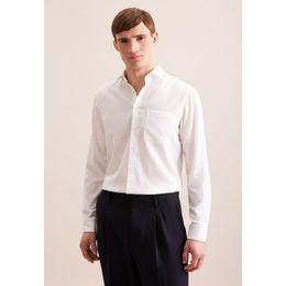 Seidensticker Herren Businesshemd "Regular", wei&szlig;, Gr. 43, Strukturmuster, 60% Baumwolle, 35% Polyester, 5% Elasthan, Hemden, Regular 1/1 Kentkragen