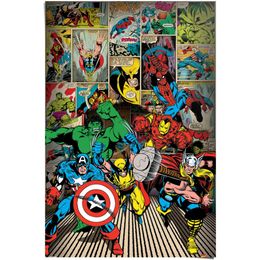 Poster Reinders, B:61cm H:91,5cm, bunt, Papier, K&uuml;che, Bilder, "Marvel Helden"