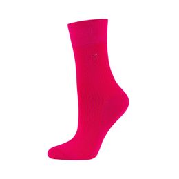 JOOP! JOOP Damen Socken "Socken 2er Pack", Gr. 39, lila, 70% Baumwolle, 28% Polyester, 2% Elasthan, bestickt, Socken