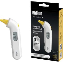 Braun Ohr-Fieberthermometer "ThermoScan 3, IRT3030", weiß, Temperaturmessgeräte