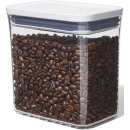 OXO GOOD GRIPS Vorratsdose, transparent, Lebensmittelaufbewahrungsbeh&auml;lter, RECHTECK KURZ - 1.6L