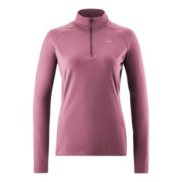 Gonso Damen Radtrikot "Essential Jersey Longsleeve W", lila, Gr. 46, 86% Polyester; 14% Elastan, Trikots, Damen Fahrradtrikot langarm, Midlayer Trikot