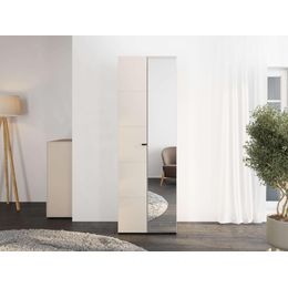 Garderobenschrank Home Affaire, B:64cm H:194cm T:35cm, beige, Holzwerkstoff, Flur, Schr&auml;nke, "Rathlin, Stauraumschrank, Flurschrank, ausziehbare