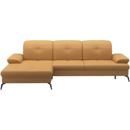Sit & More Ecksofa SIT & MORE, B:279cm H:90cm T:185cm, braun, Wohnzimmer, Sofas, "Amica, L-Form, inkl. Sitztiefenverstellung & Armteilverstellung", wahlweise
