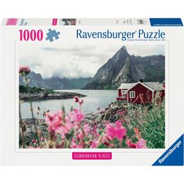 Ravensburger Kinder Puzzle "Scandinavian Places, Reine, Lofoten, Norwegen", bunt, B:70cm H:50cm, Puzzles, Made in Germany
