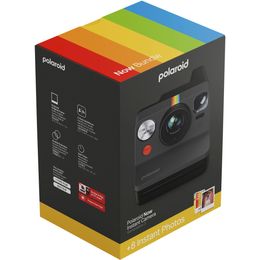Polaroid Sofortbildkamera "Now Gen 3 + Farbfilm-Paket (8 Fotos)", B:15,02cm H:11,22cm T:9,6cm, schwarz, Fotokameras