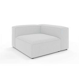 Ottomane OTTO HOME, B:130cm H:72cm T:130cm, grau, 100% Polyester, Sofas, "HAILY links/rechts bestellbar, Loungemöbel, Maße B/T/H: 130/130/72 cm", als